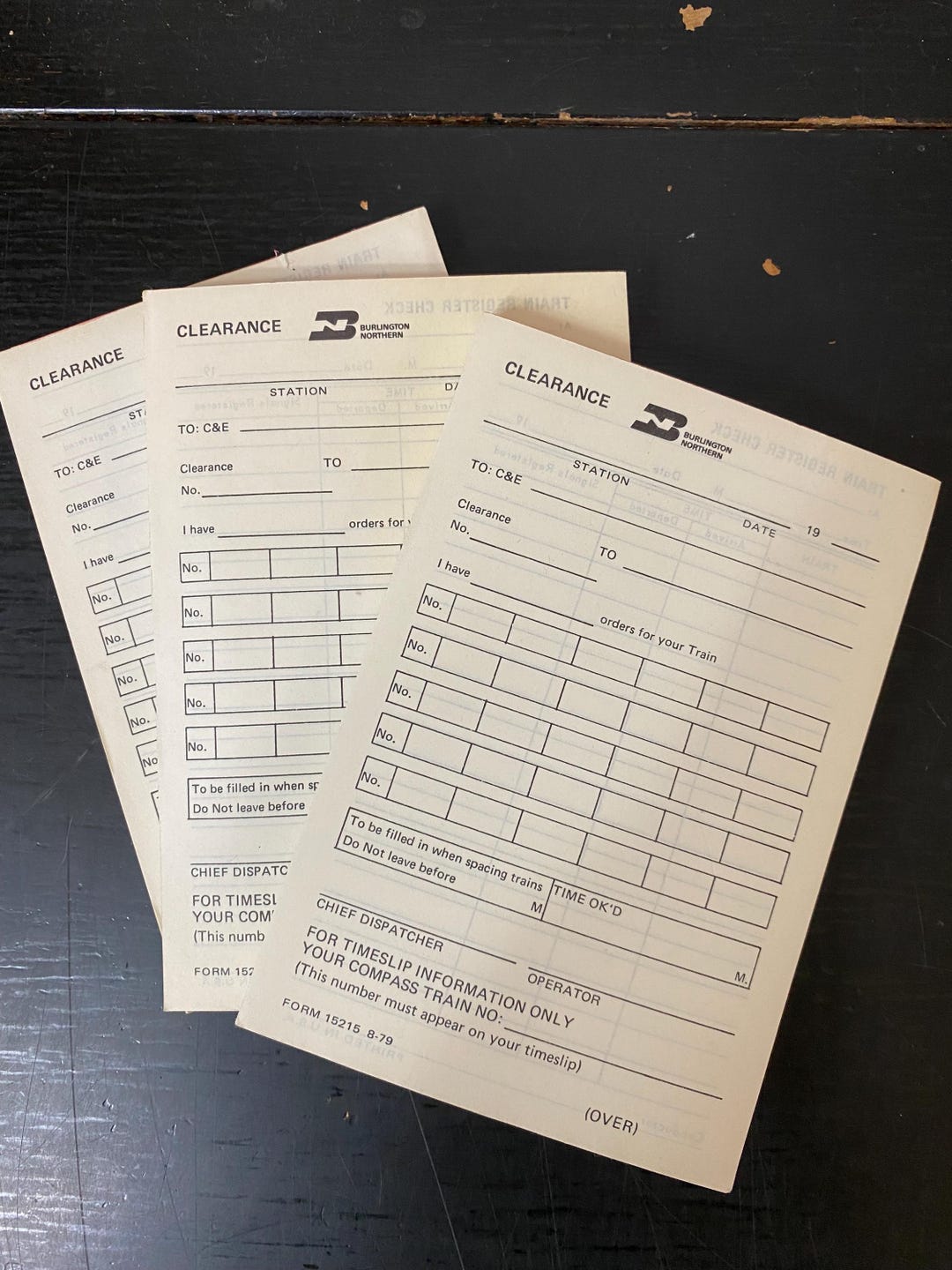 Vintage Railroad Train Clearance Form Pad - Vintage Railroad Ephemera ...