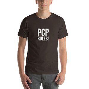 PCP Rules T-shirt white Logo - Etsy