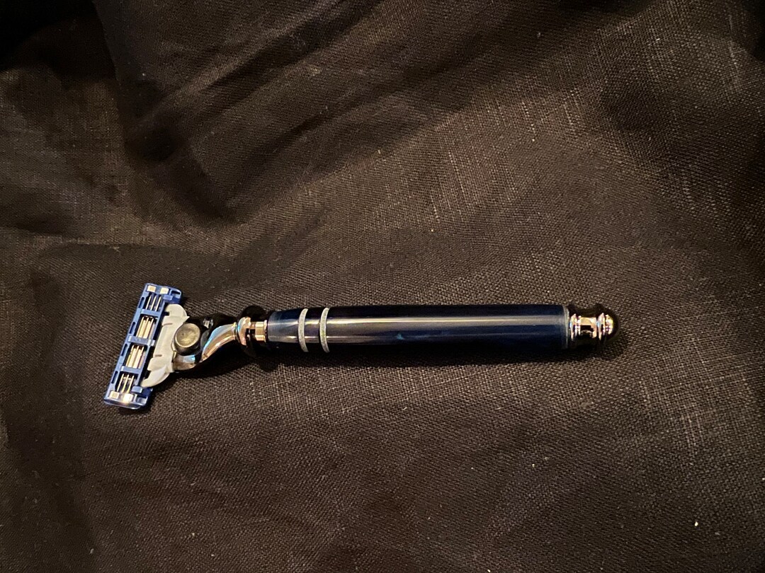 Midnight Blue Acrylic Razor Handle - Etsy