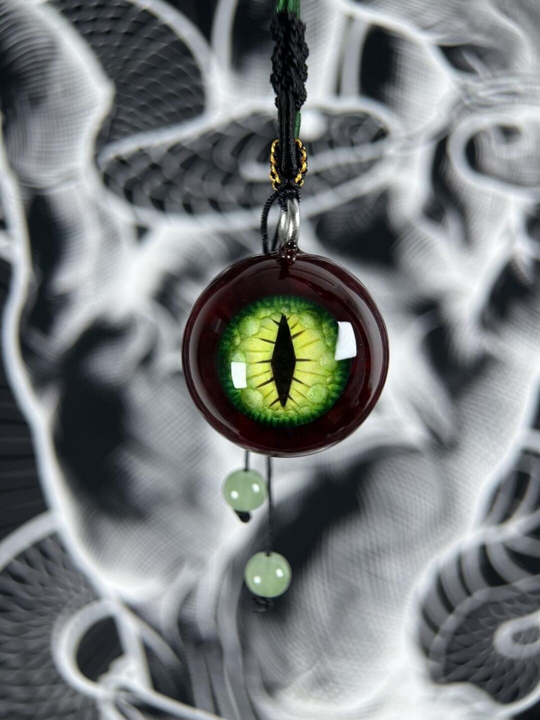 Handmade Resin Eyeball Necklaces Fantasy Devil Dragon Eye Necklace ...