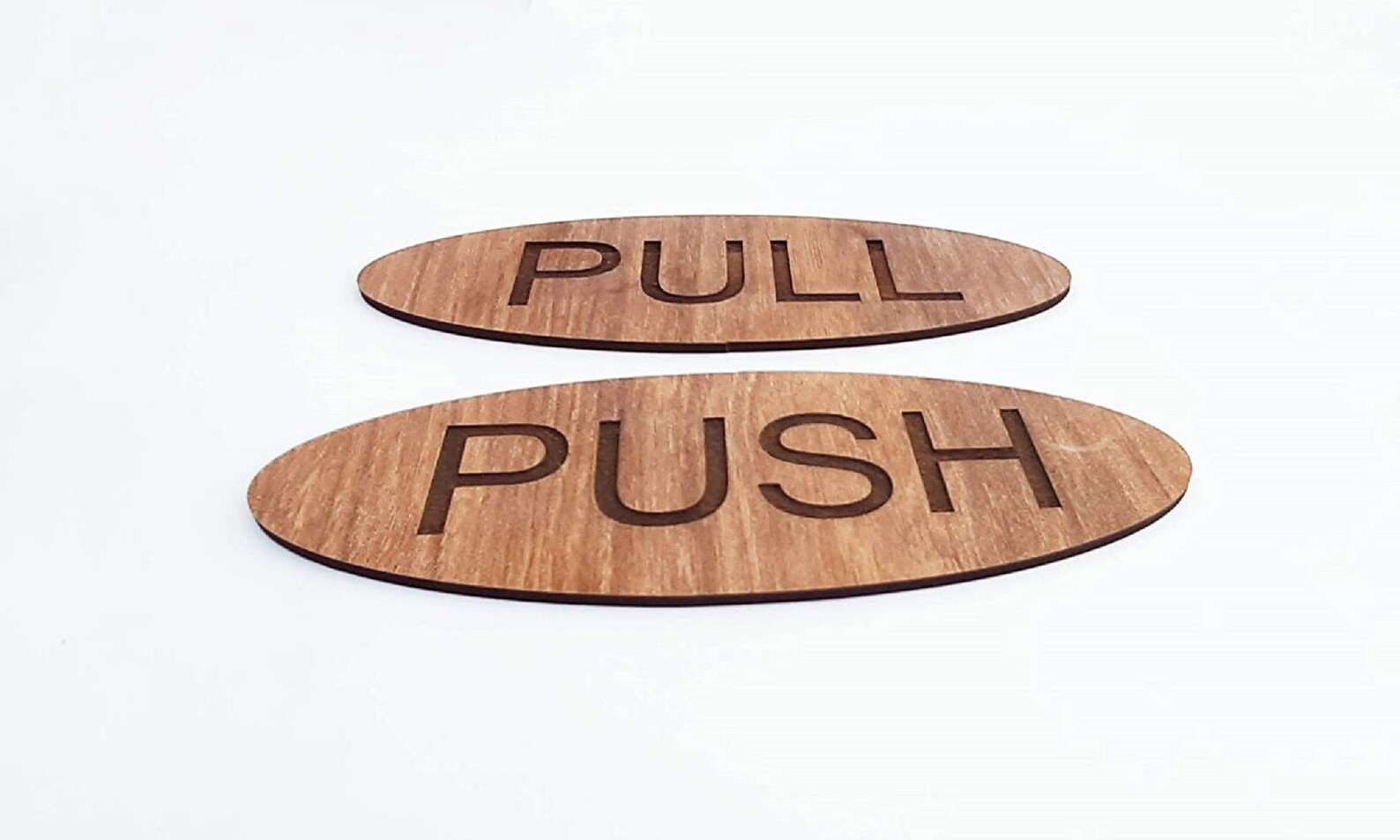Wooden Push Pull Stickers for Glass Door Sign Push Pull Door - Etsy