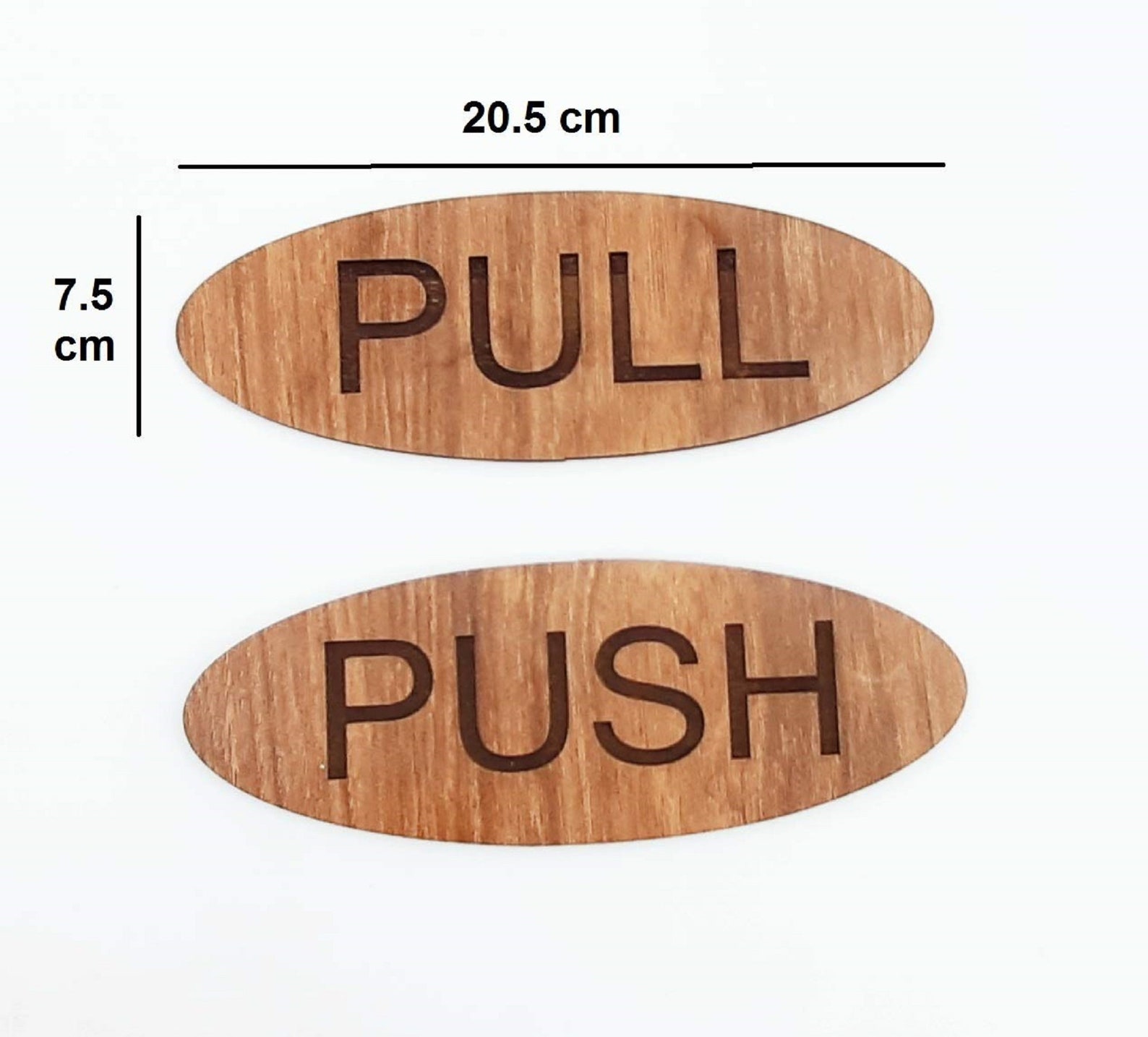 Wooden Push Pull Stickers for Glass Door Sign Push Pull Door - Etsy