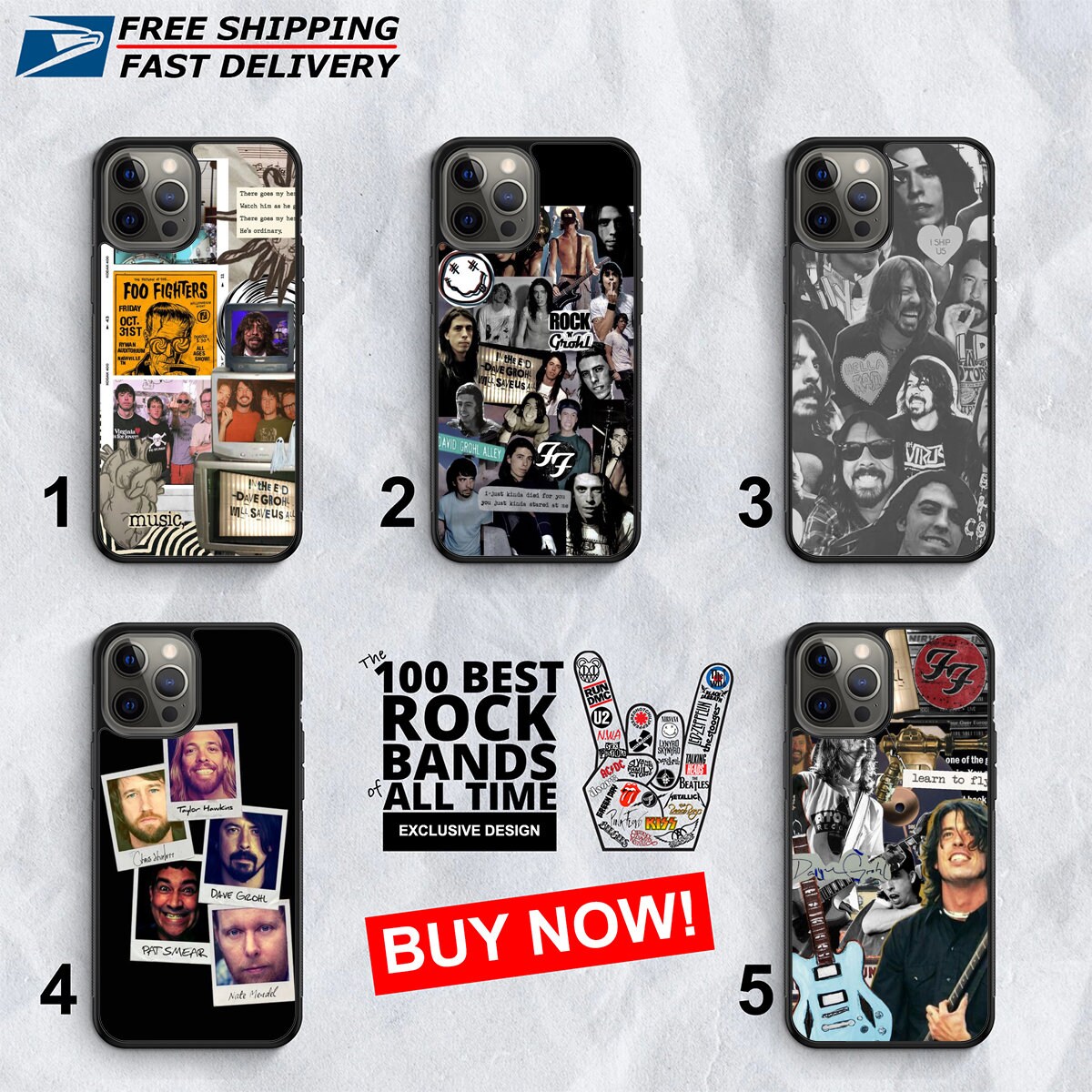 Exclusive Design Inspired by Foo Figther Premium Phone Case iPhone 15 ...