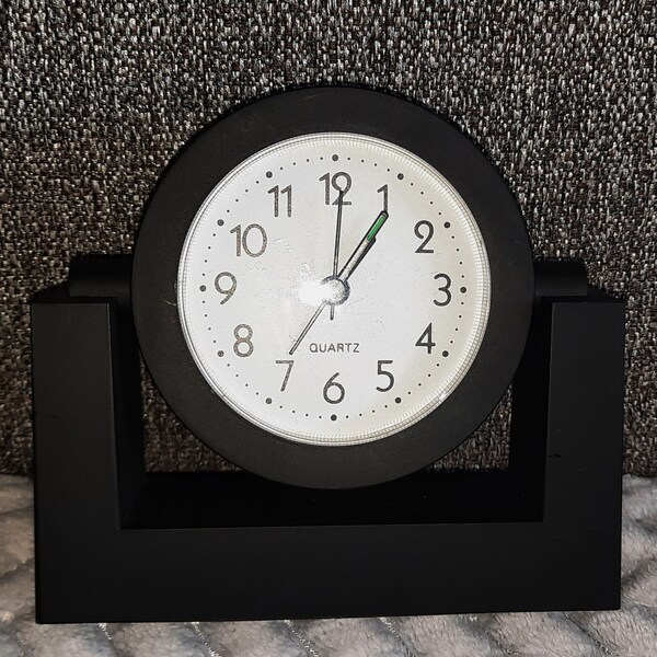 Desk Clock Black - Etsy