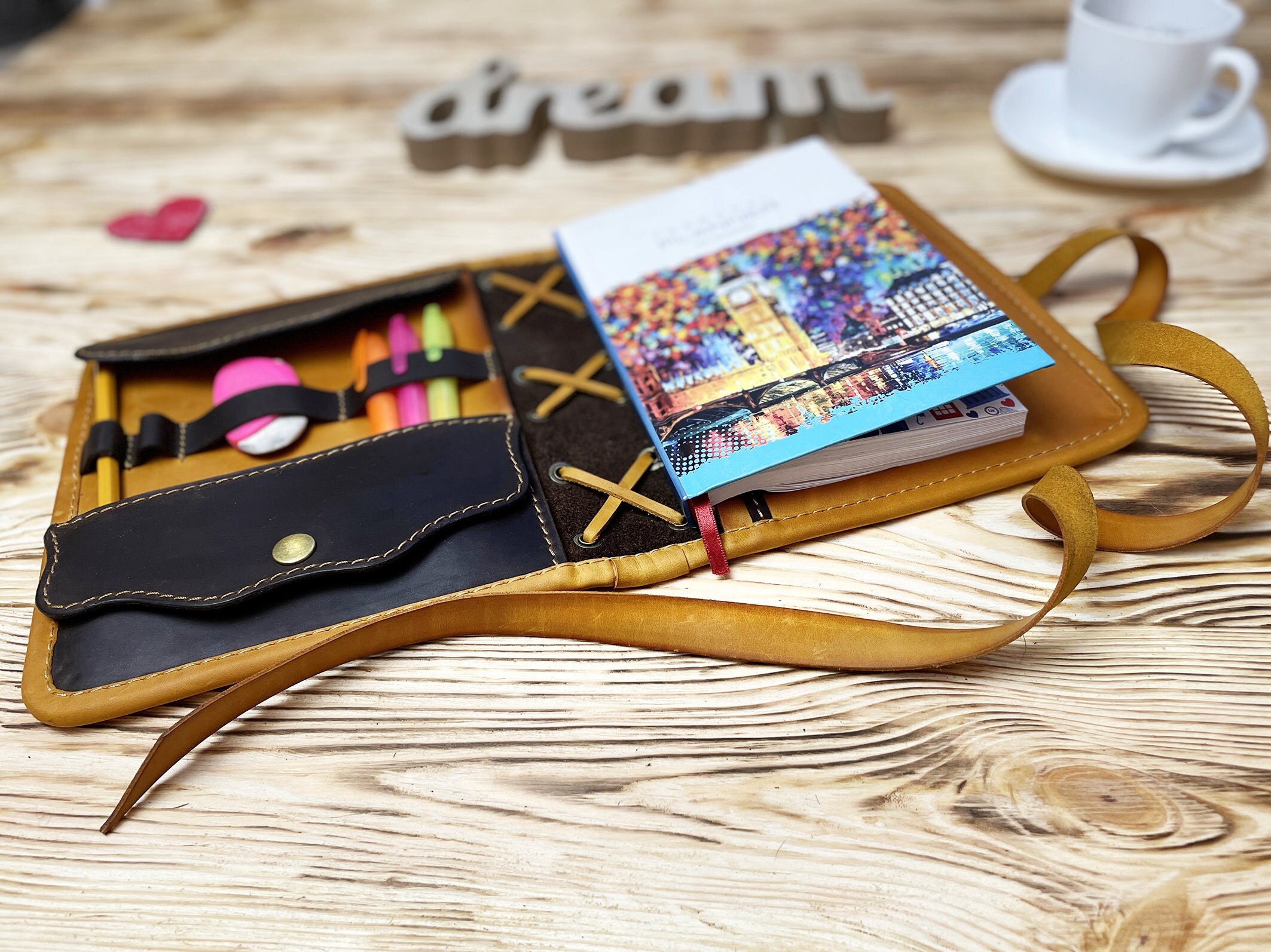 Personalized Notebook Cover A5 Gift for Artist Leather Cover - Etsy