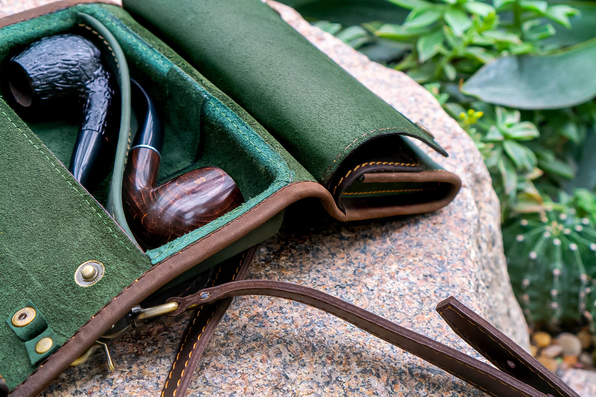 Leather Pipe Case Leather Case for Tobacco Personalized Pipe - Etsy