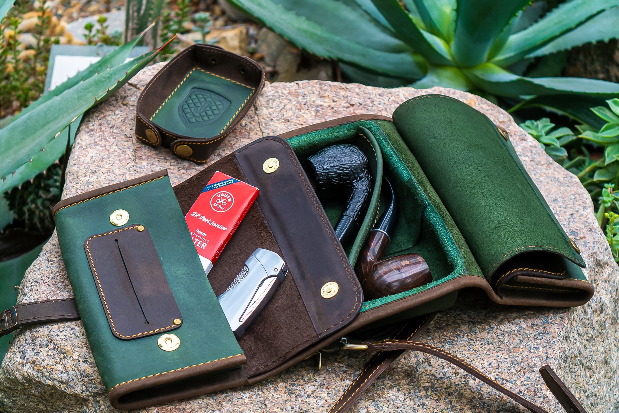 Leather Pipe Case Leather Case for Tobacco Personalized Pipe Case Gift ...