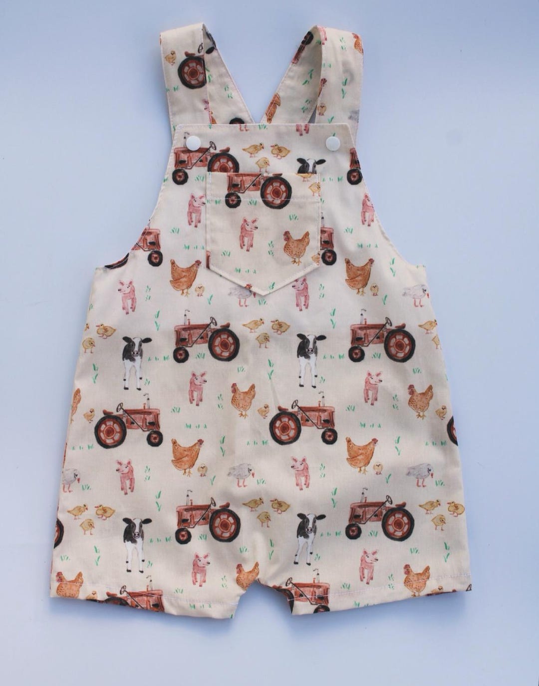 Farm Animal Chicken Overalls | Handmade Boy Overalls | Farm Boy ...