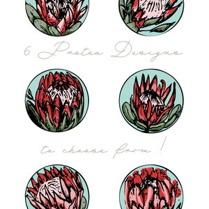 The Proteas 3 Colorful Protea Printable Digital Art, Flower, Modern ...