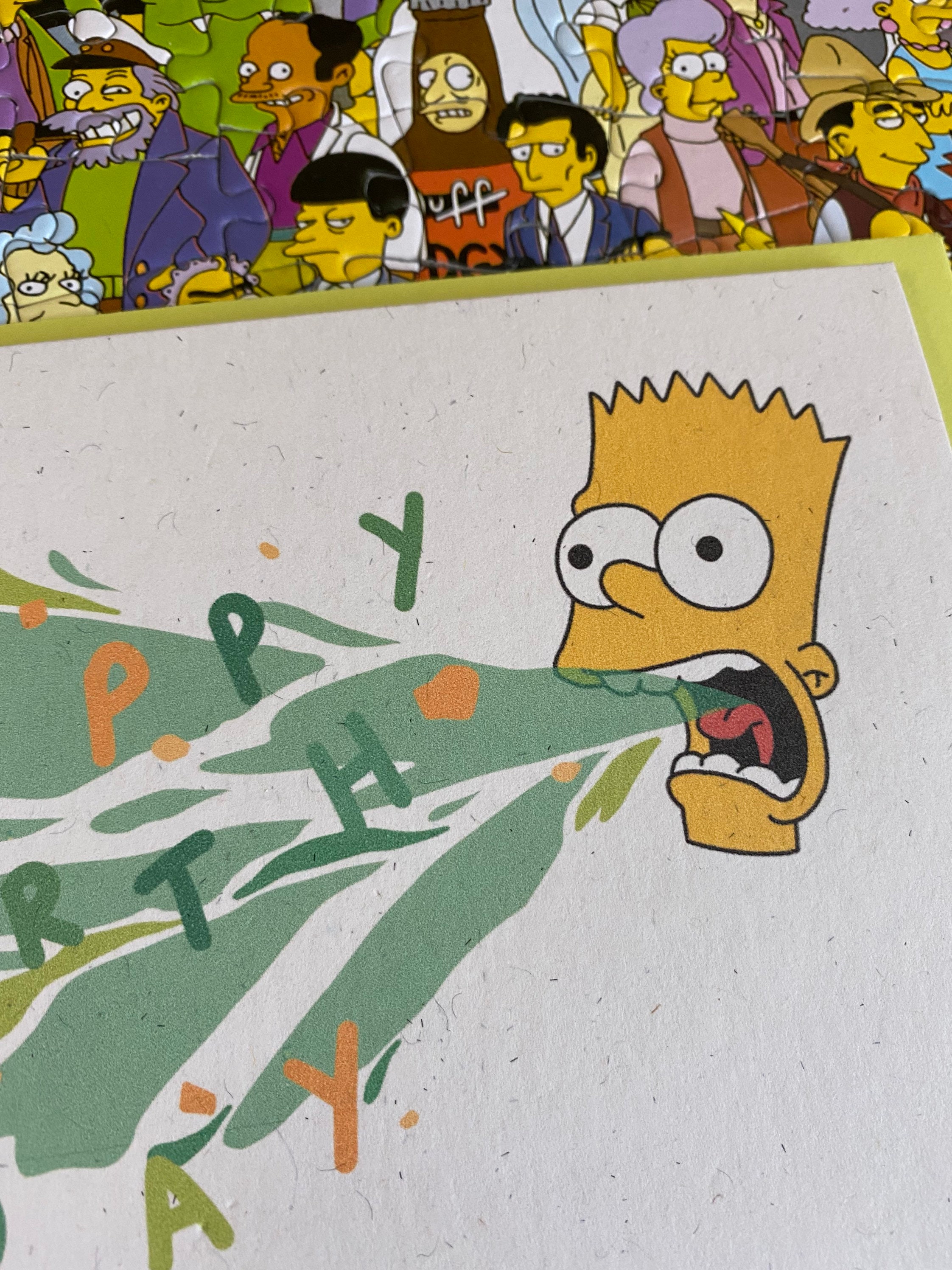 Bart Simpson Birthday Card Bart Birthday Card Happy - Etsy