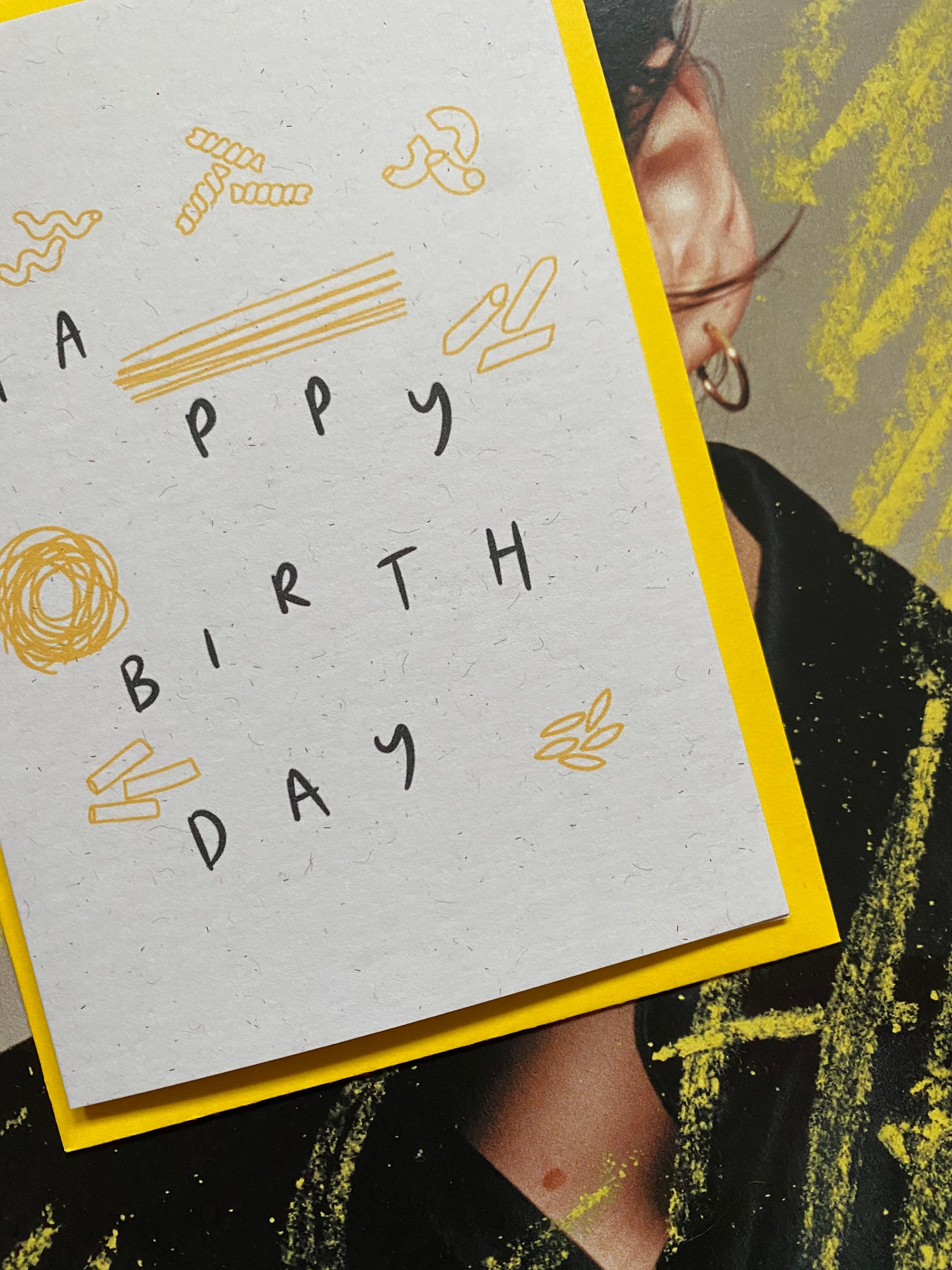 Pasta Lover Birthday Card Pasta Birthday Card Happy - Etsy UK