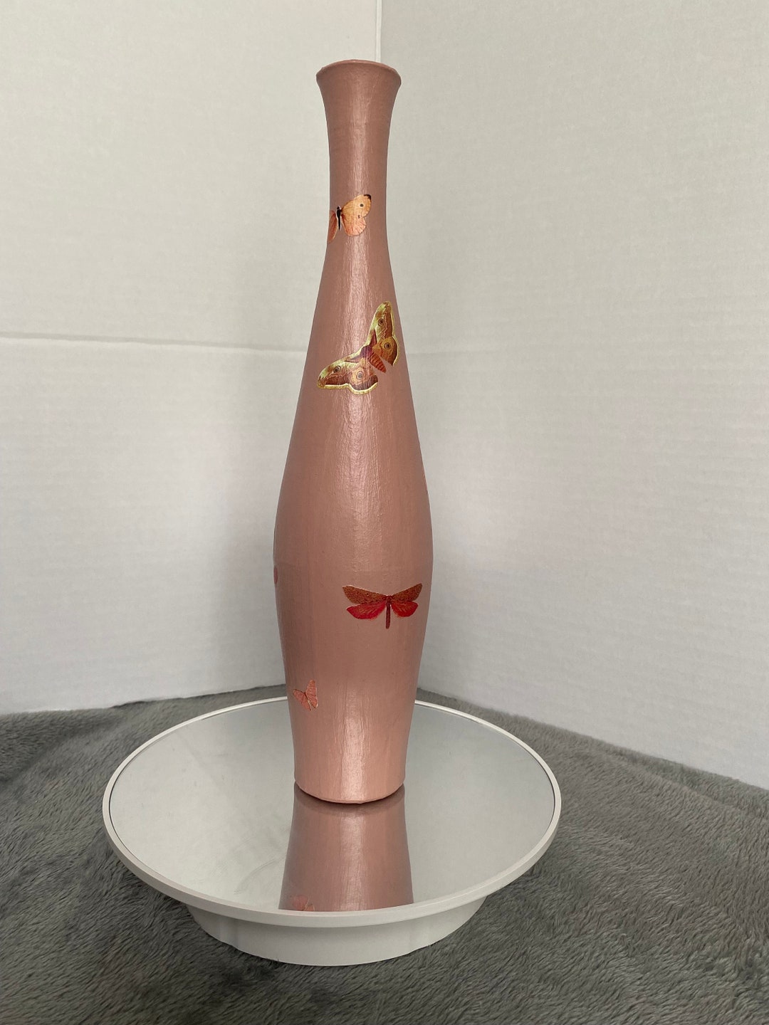 Paper Mache Tall Vase - Etsy