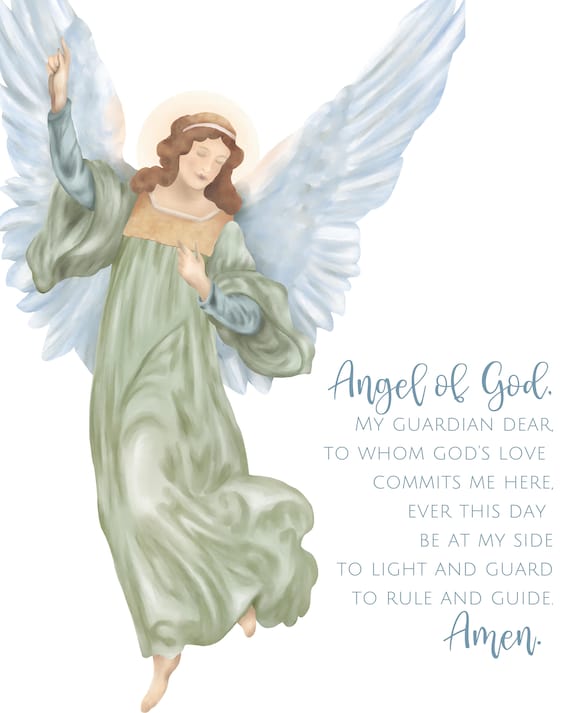 Guardian Angel Prayer Catholic Prayer Prayer to Guardian | Etsy