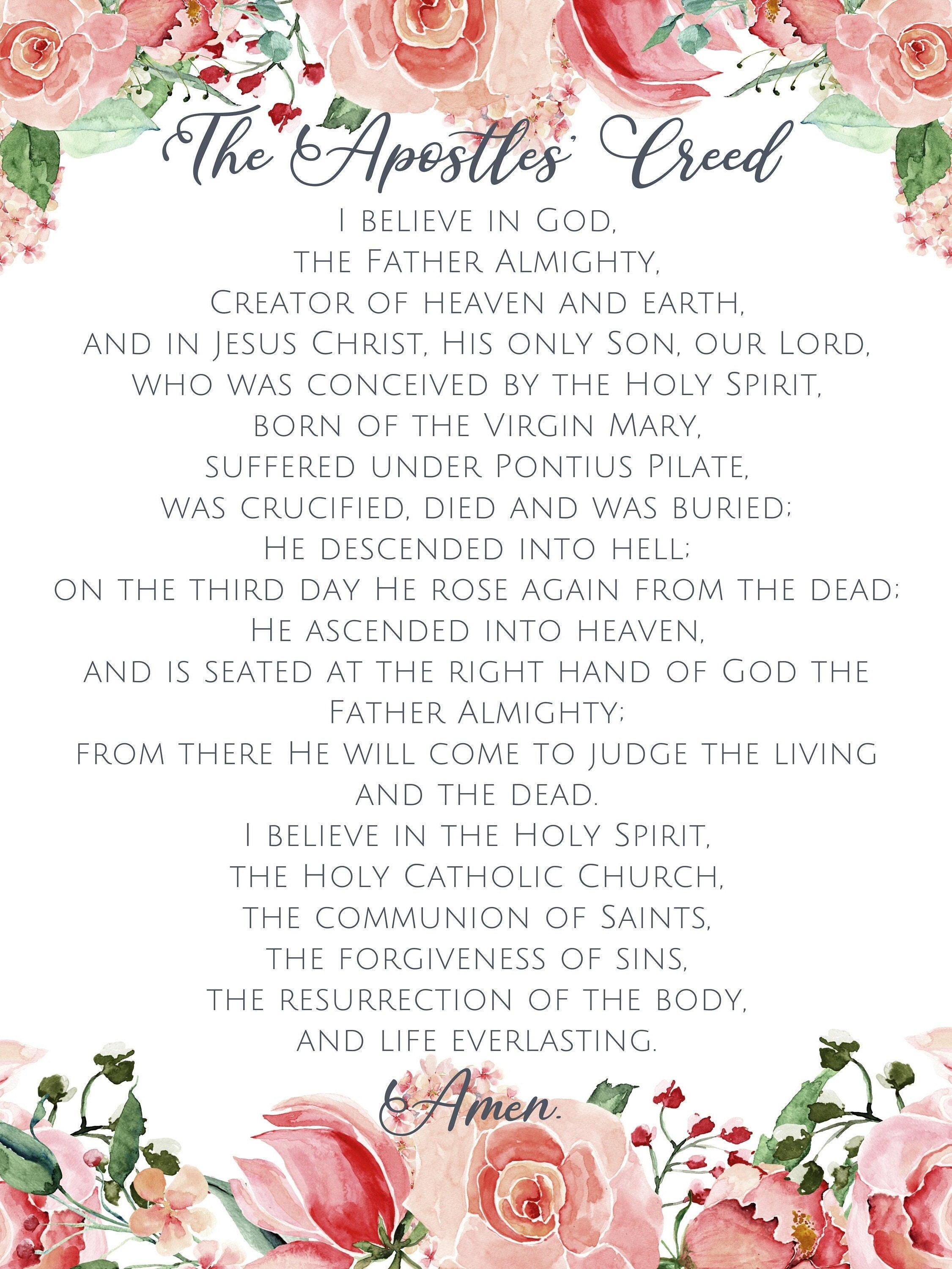 Oración del Credo de los Apóstoles, Oración Católica, Descarga de ...