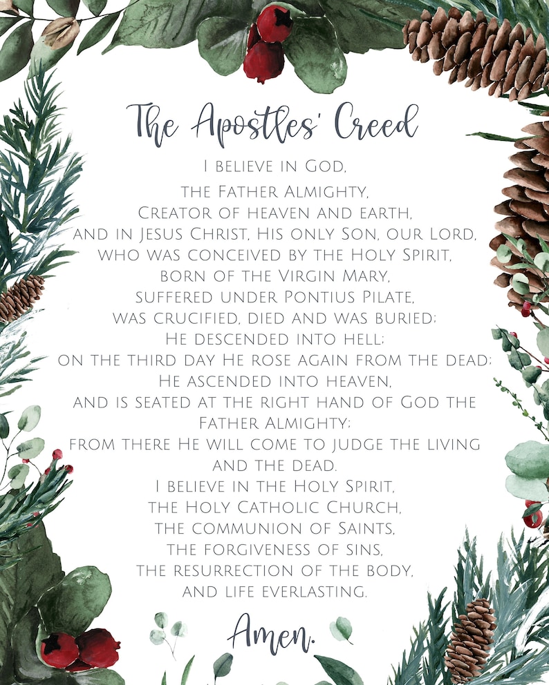 Oración del Credo de los Apóstoles Descarga de archivos digitales ...