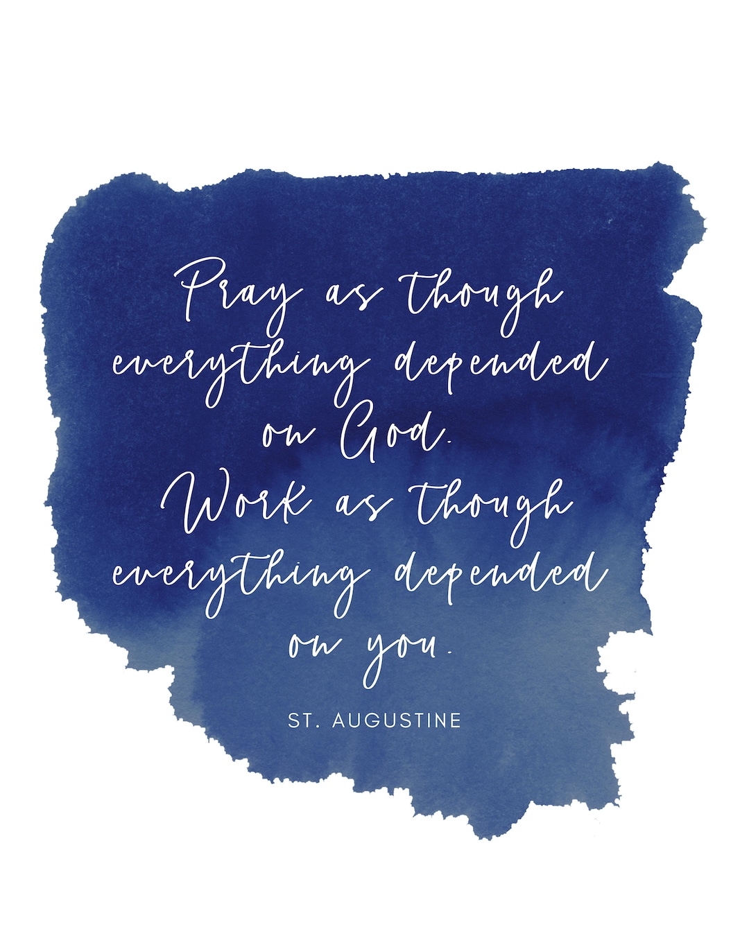 St. Augustine Quote Art Printable - Digital File Download - Etsy