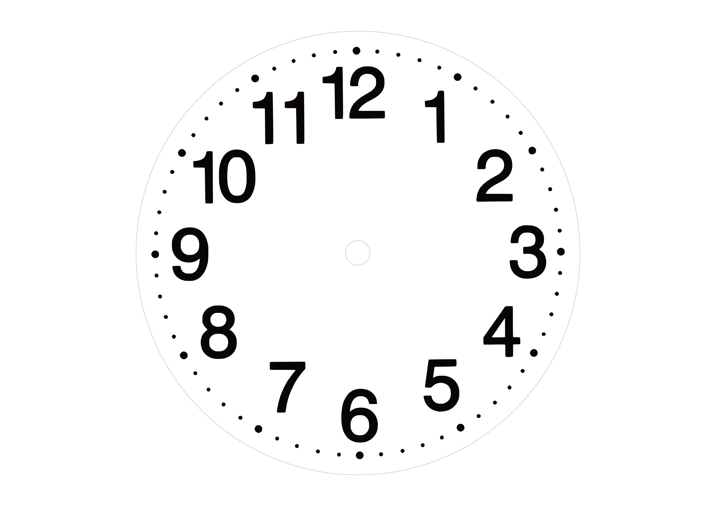 Wal Mart Mainstays 8.78 Inch Diameter Clock Template - Etsy