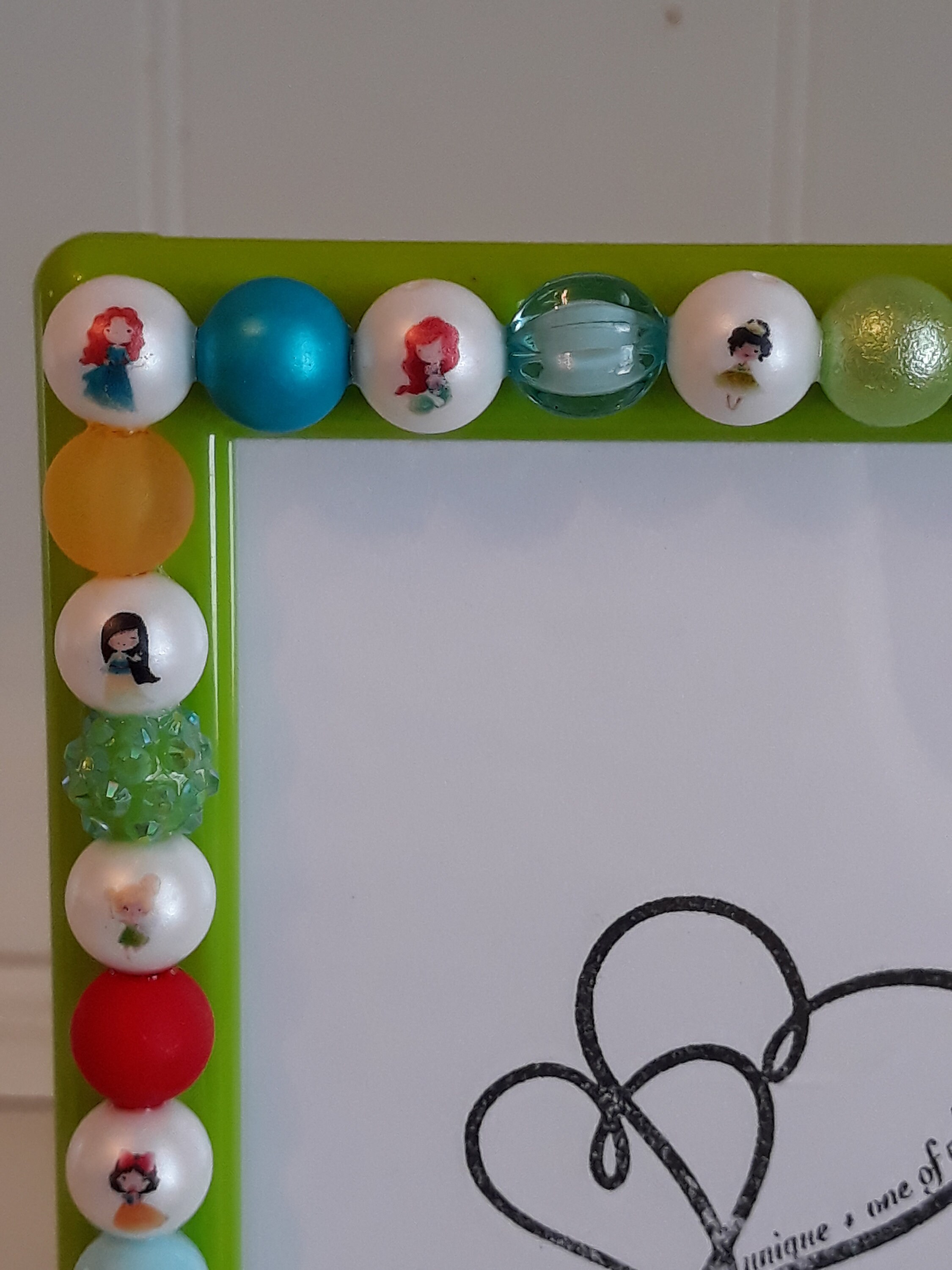 Frame Disney Princess 4x6 small bead design on a | Etsy