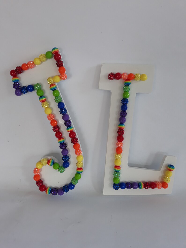 Bead Designed Individual Letters. - Etsy