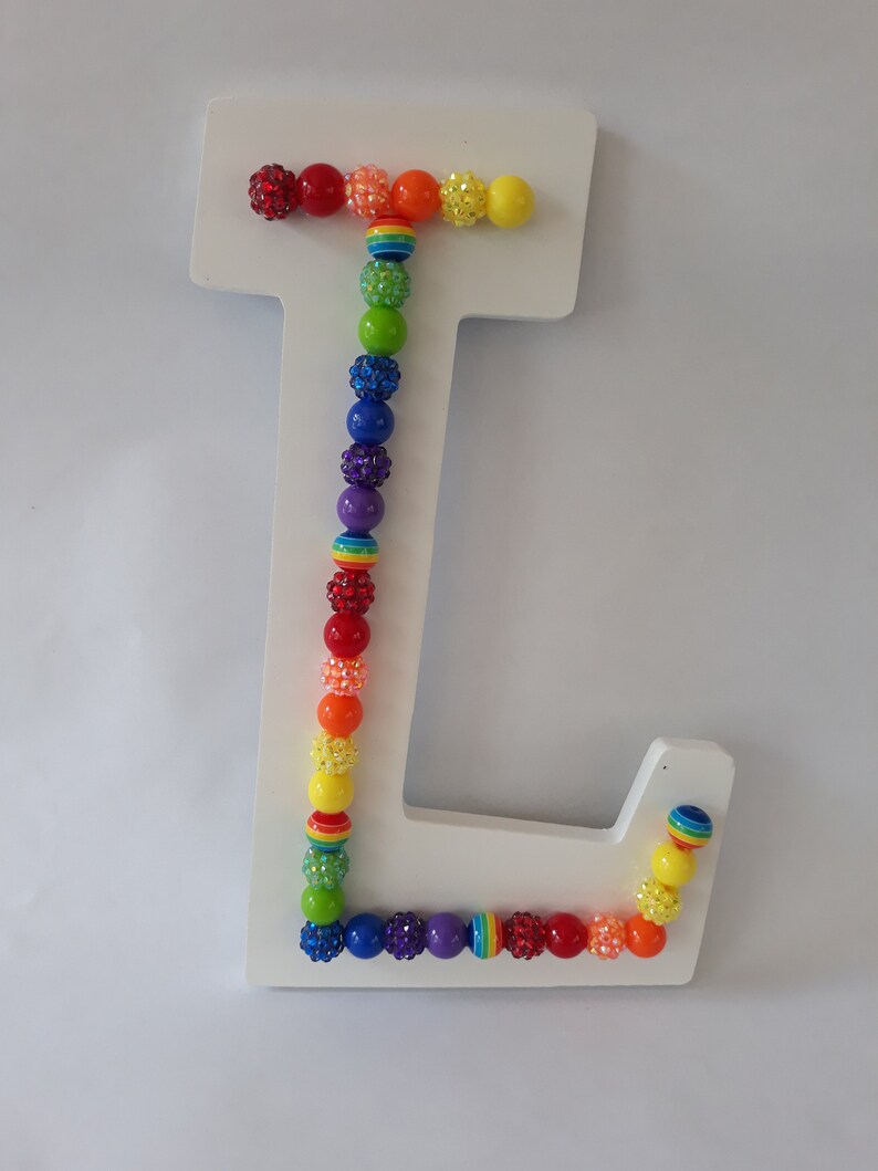 Bead Designed Individual Letters. - Etsy