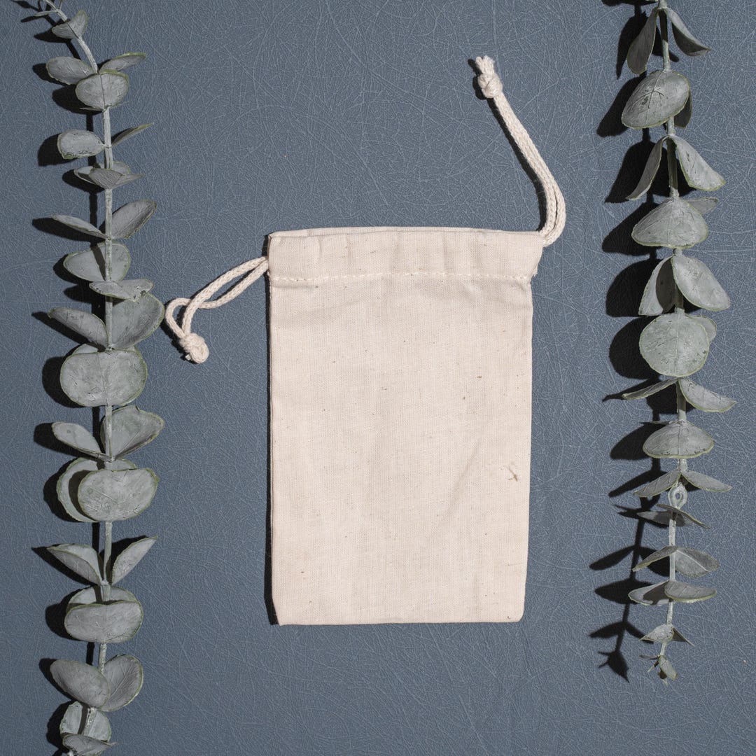 Cotton Double Drawstring Bags - 100% Organic Cotton Reusable Muslin ...