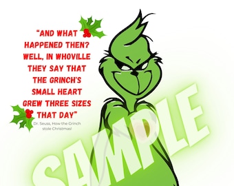 Printable Pin the Heart on Grinch - Etsy