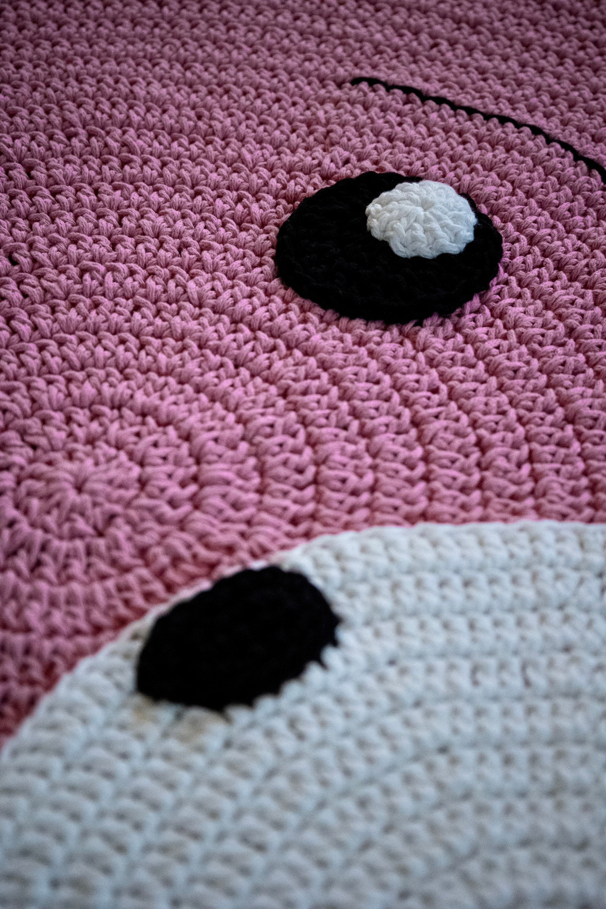 Nursery Rug the Pink Bear Bu Bubbles Nursery Decor Kids - Etsy