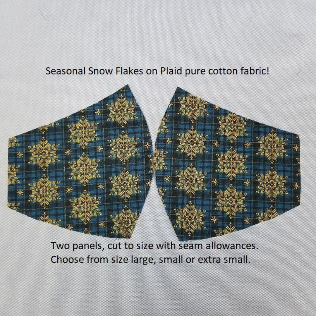 DIY Face Mask. Incl Outside and Inside Tight Weave Cotton, Blk or Wht ...