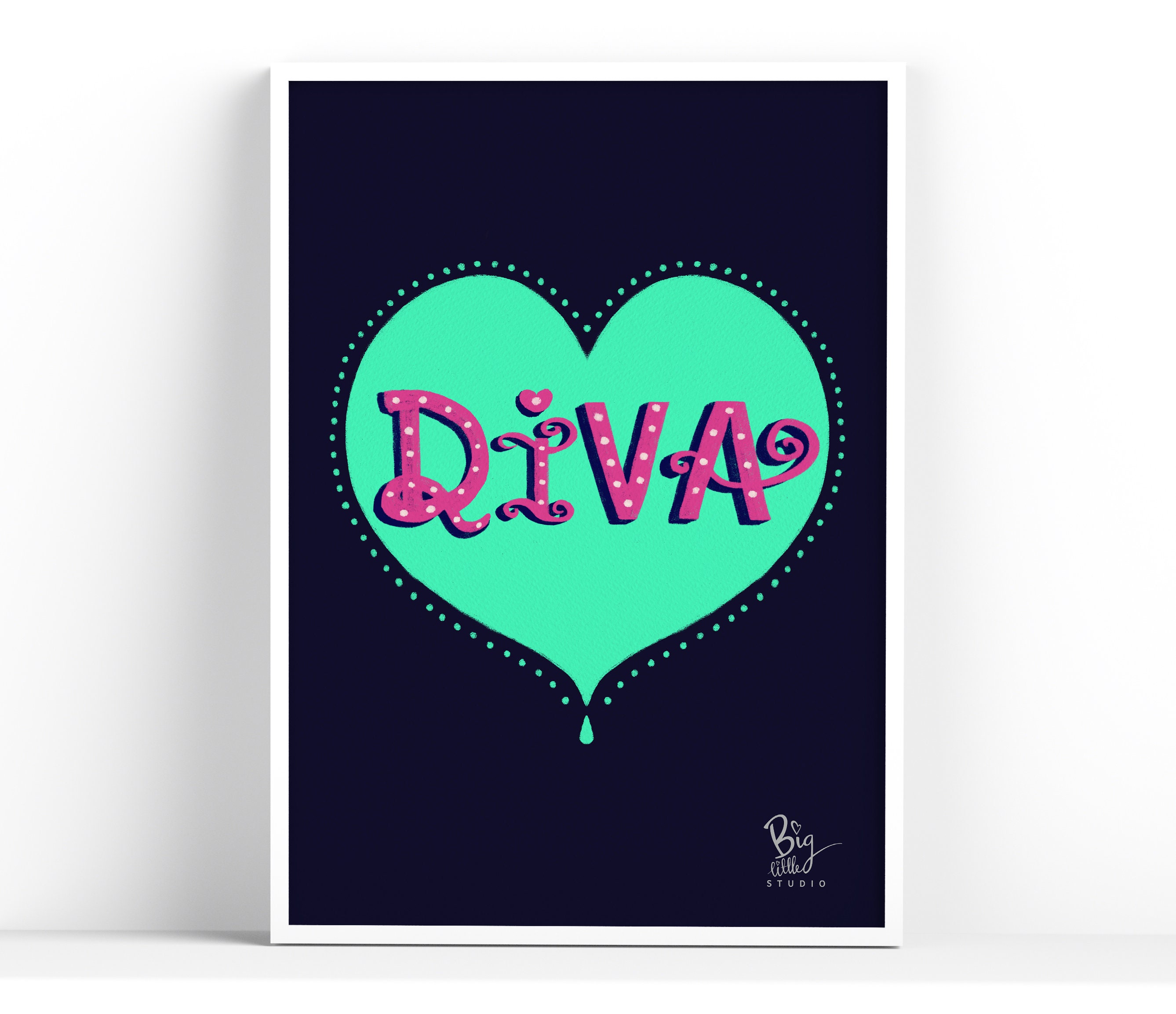 Diva | Contemporary Print | Art Print | Home Decor | Poster | A4 | A3 ...
