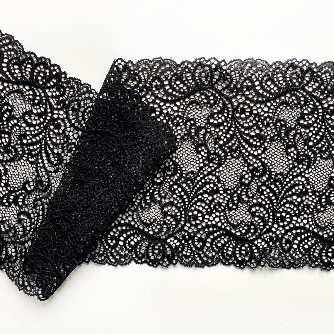 Encaje negro para costura de ropa interior ribete de encaje | Etsy