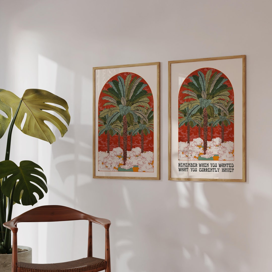 Remember When Art Print - Tropical Vibes - Boho Vintage Poster ...