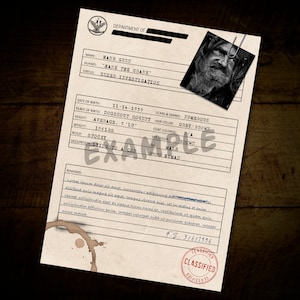 Case File Dossier Template Editable Vintage Style - Etsy