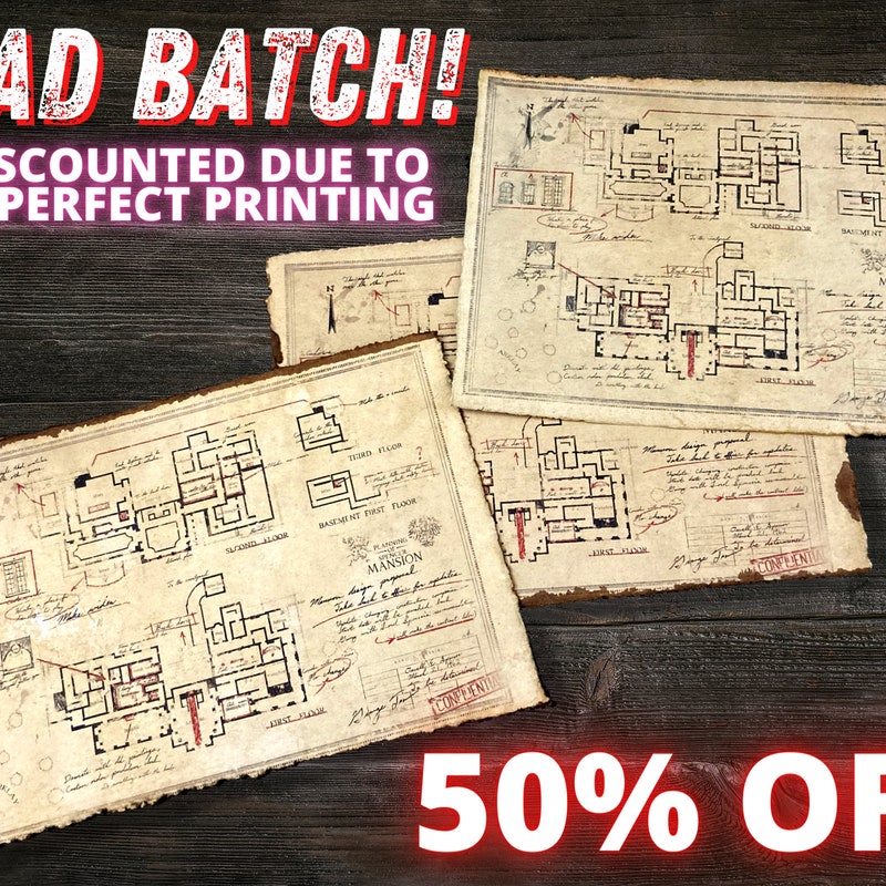 Spencer Mansion Map - Etsy
