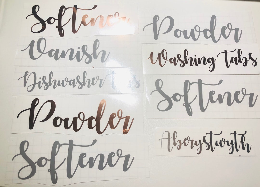 Personalised Vinyl Decal Labels for Home Storage & Kitchen Organisation ...