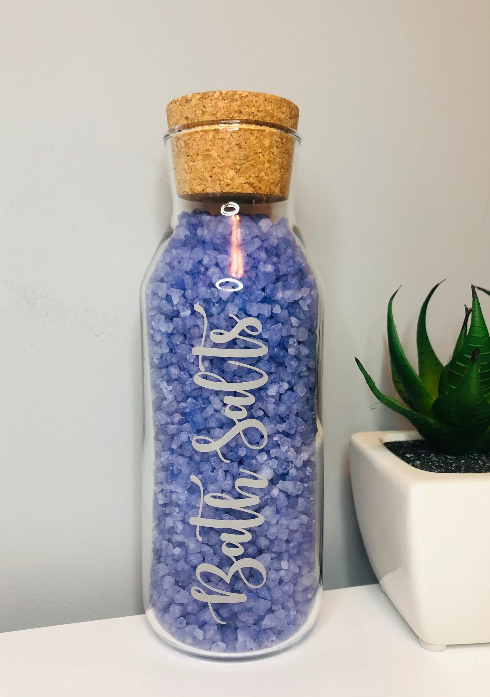 Glass Carafe Jar With Cork Lid 500ml Eco Friendly - Etsy UK