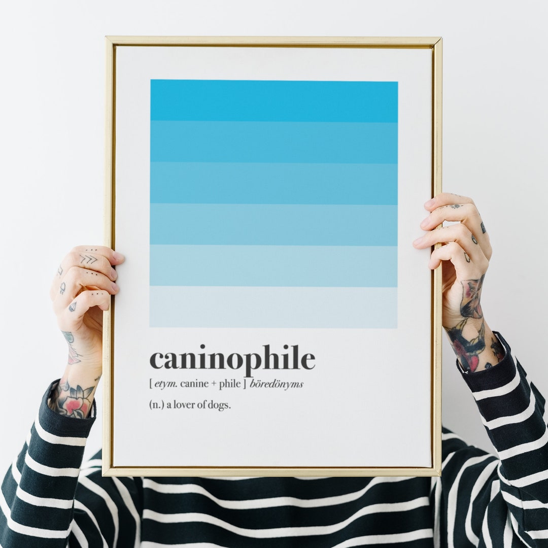 Caninophile, Definition Print, INSTANT PRINTABLE DOWNLOAD, Dictionary ...
