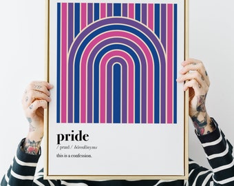 Subtle Bi Pride - Etsy