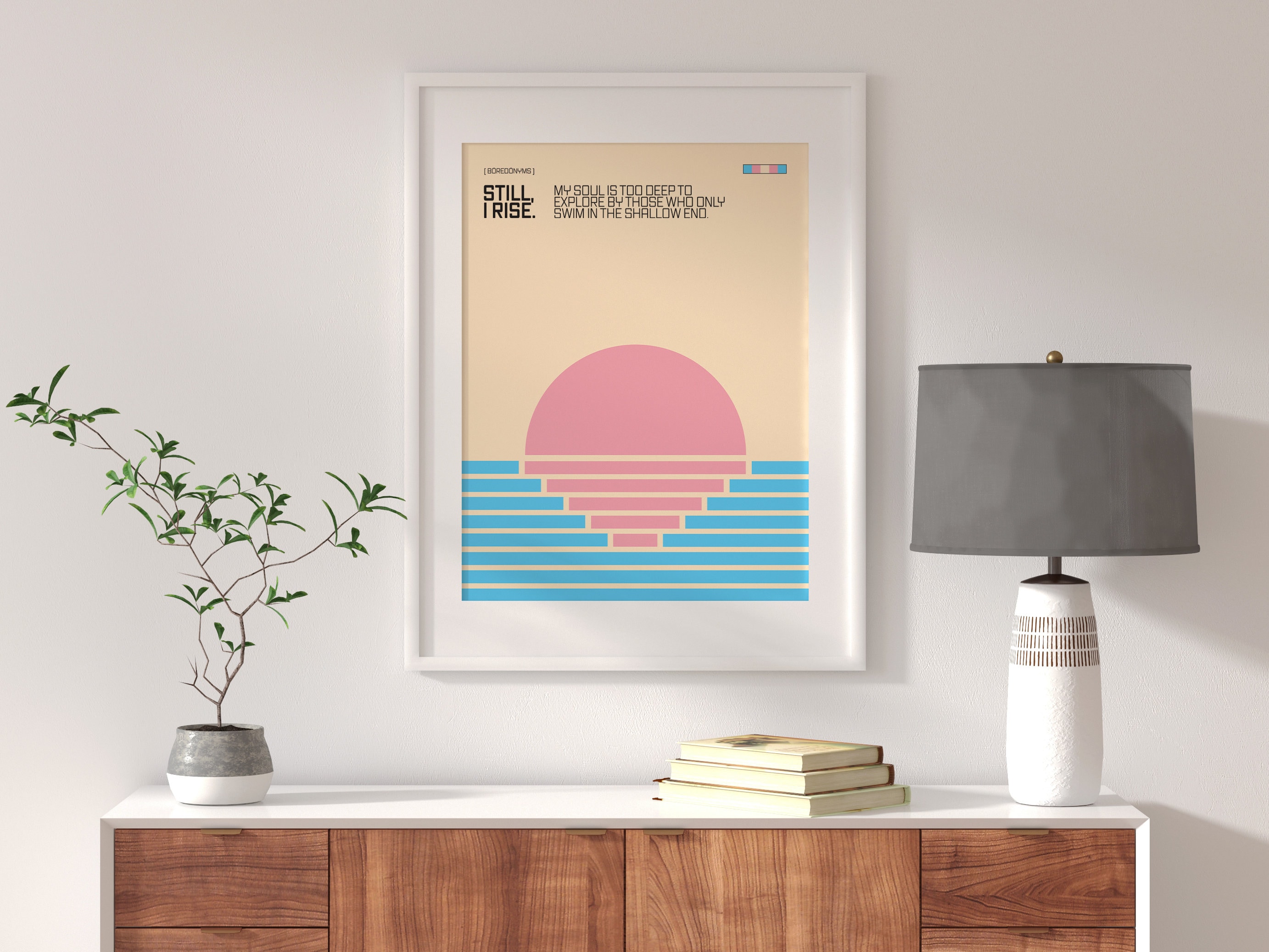 Still i rise, subtle trans pride, transgender poster, sunrise landscape ...