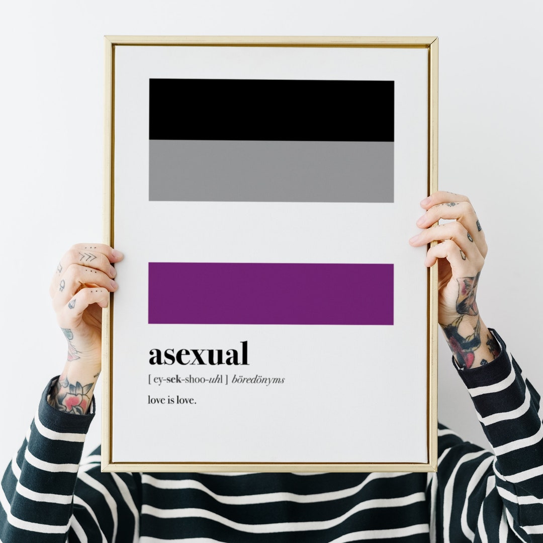 Asexual Pride Print, Subtle Ace Flag, Asexuality Art, Love is Love ...