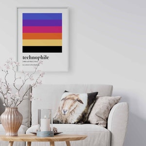 Technophile, a Lover of Technology, Definition Print, INSTANT PRINTABLE ...