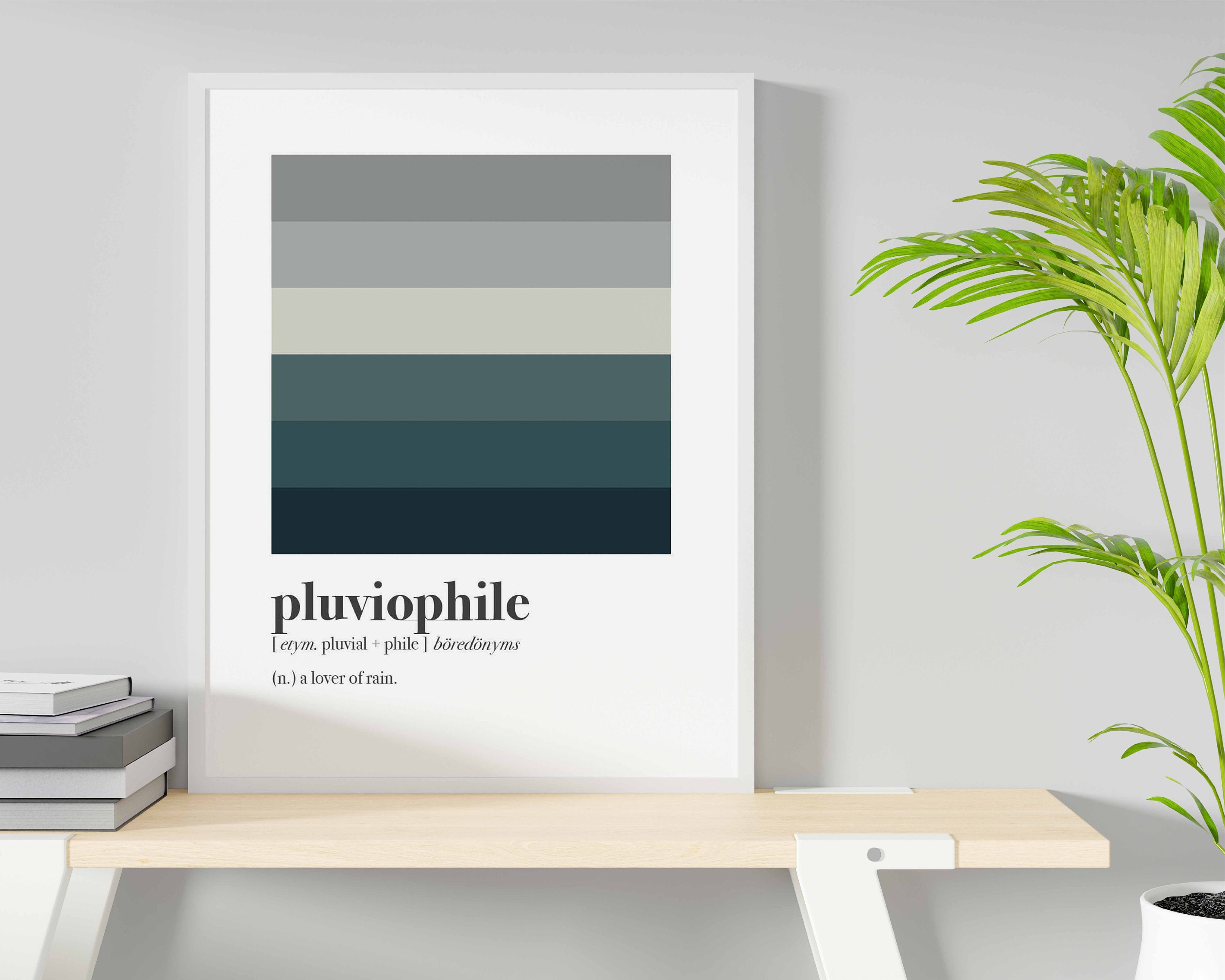 Pluviophile a lover of rain Definition Print INSTANT | Etsy