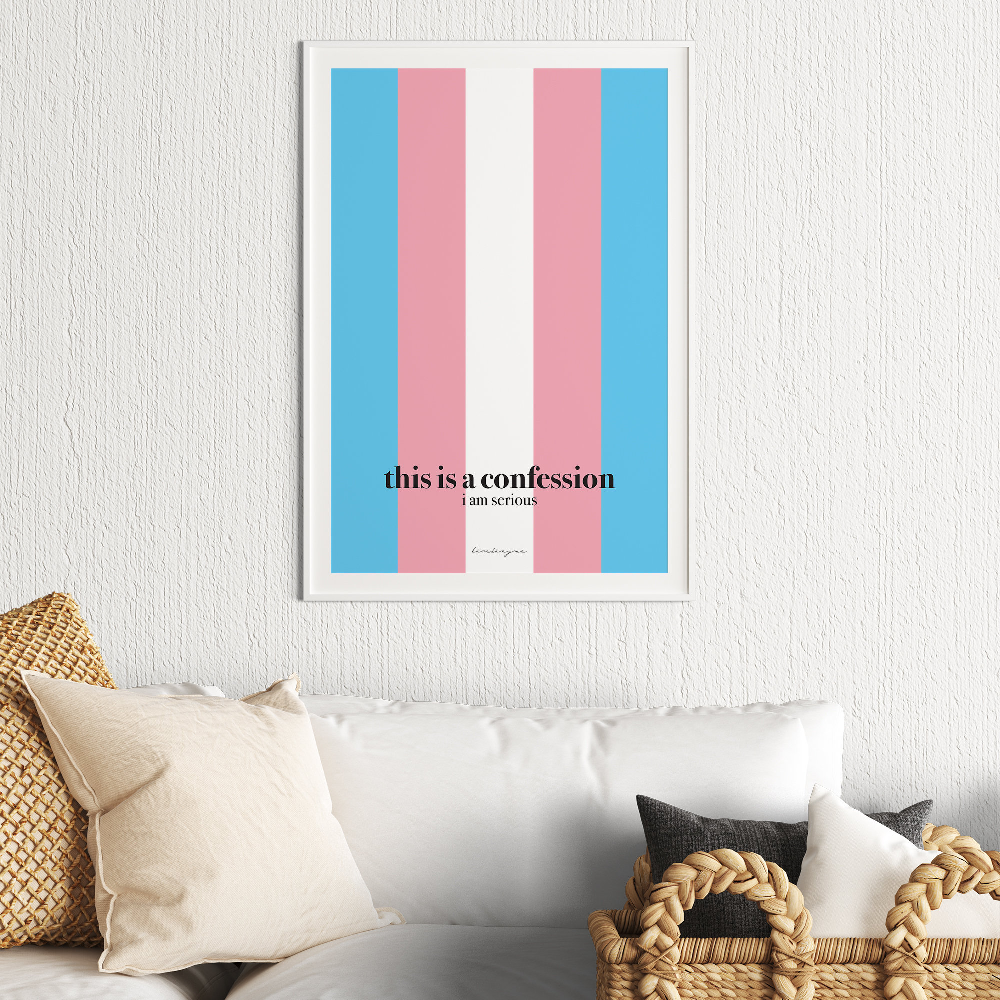 This is A Confession, Coming Out Ideas, Trans Pride Print, Transgender ...