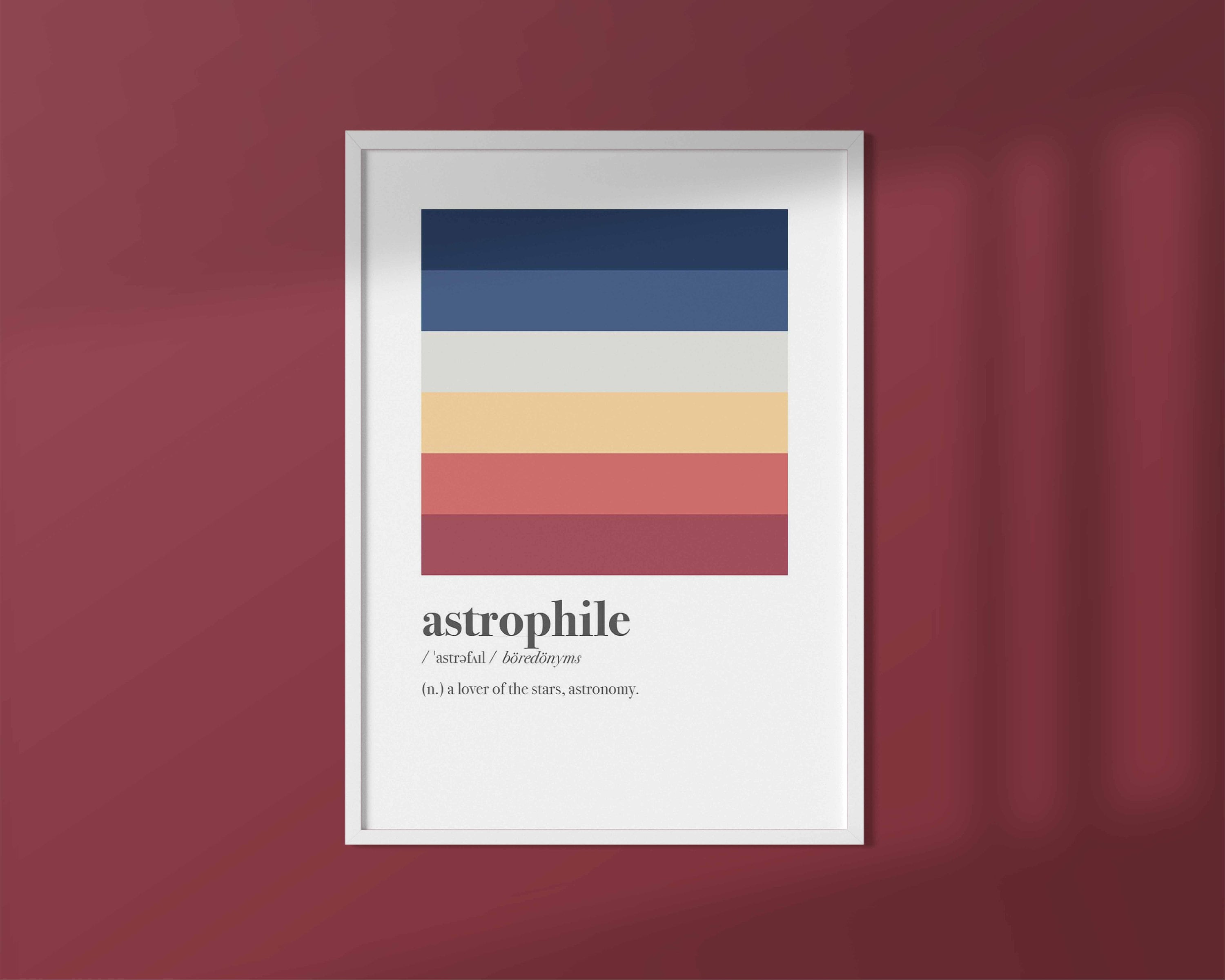 Astrophile, Definition Print, INSTANT PRINTABLE DOWNLOAD, Dictionary ...