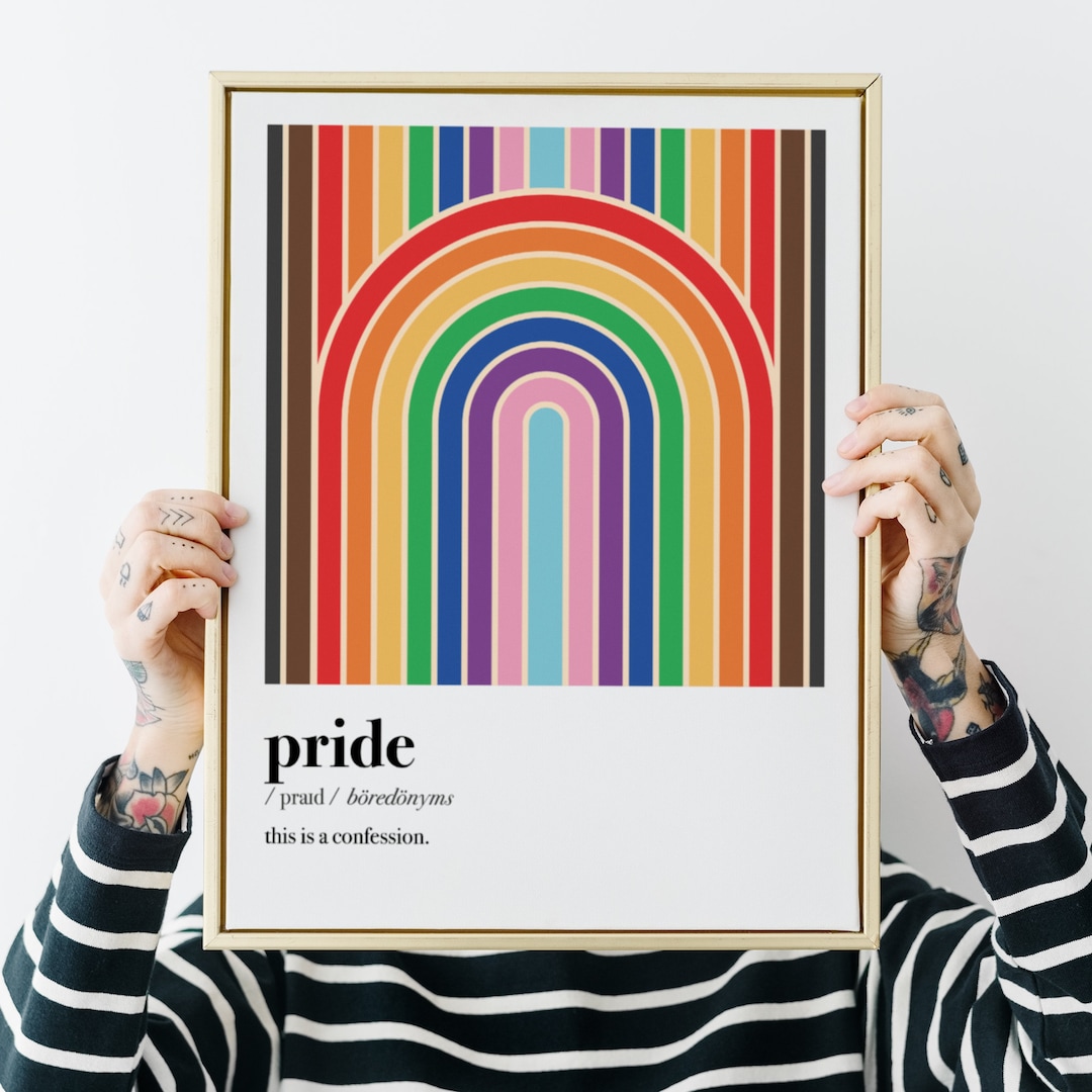 PROGRESS Pride Print, Subtle LGBTQ Art, Diversity Poster, QUEER Gift ...