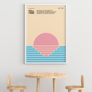 Still I Rise, Subtle Trans Pride, Transgender Poster, Sunrise Landscape ...
