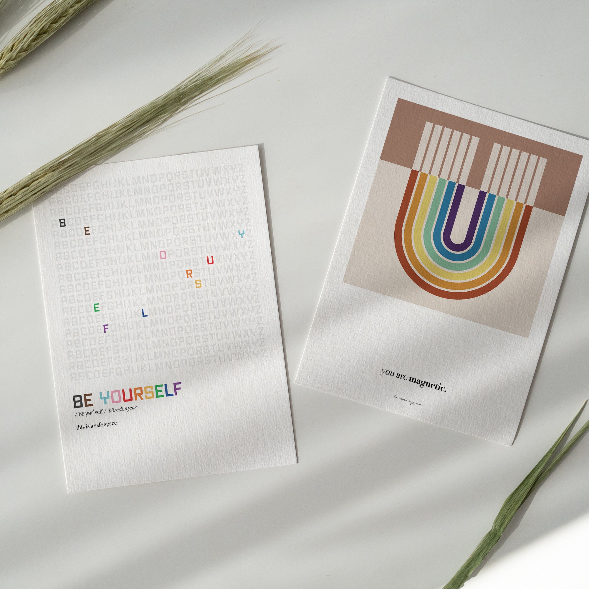 LGBTQ Affirmation Cards Printable Subtle Pride Wall Art - Etsy