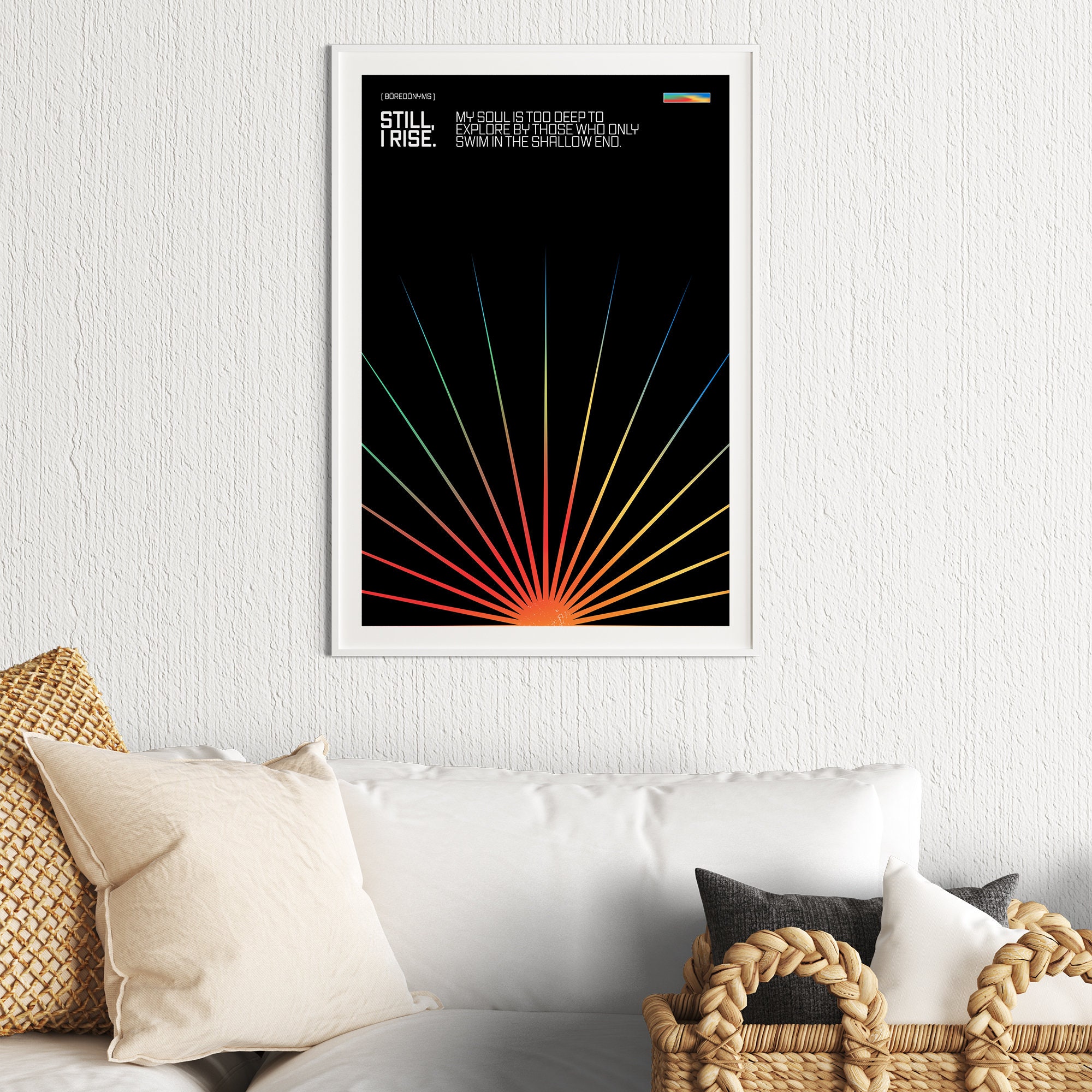 Still I Rise Maya Angelou Subtle LGBTQ Wall Art Queer - Etsy