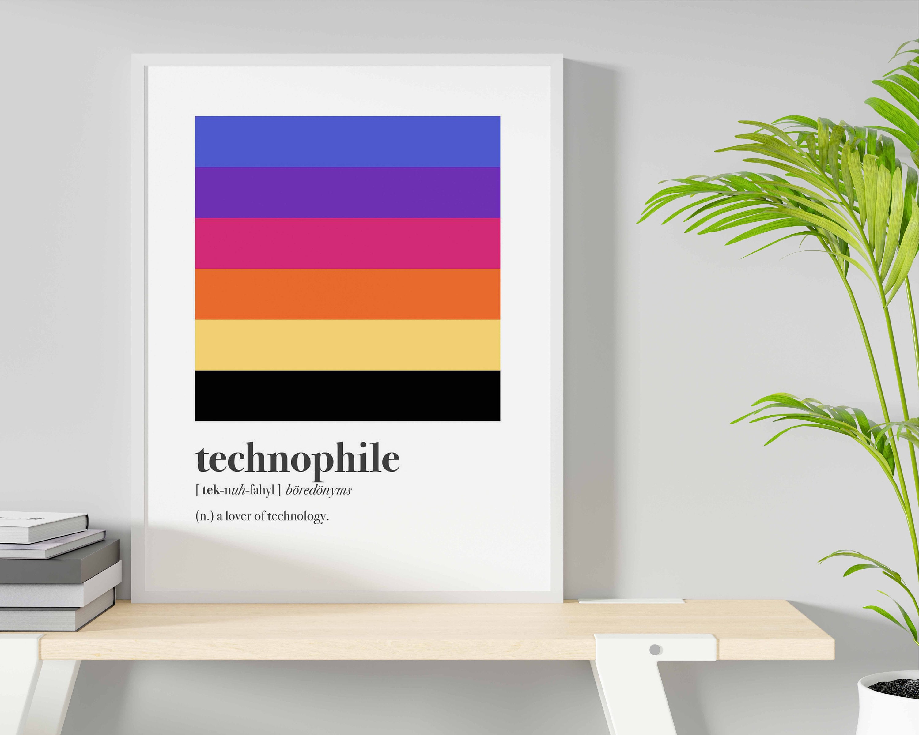 Technophile, a Lover of Technology, Definition Print, INSTANT PRINTABLE ...