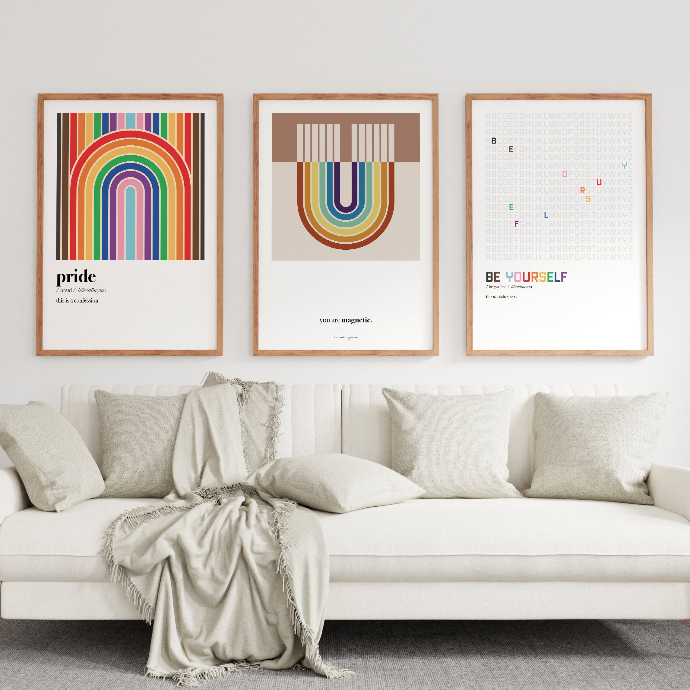 LGBTQ Affirmation Cards Printable Subtle Pride Wall Art - Etsy