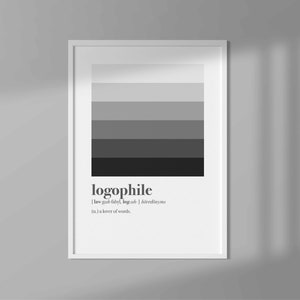 Logophile, Definition Print, INSTANT PRINTABLE DOWNLOAD, Dictionary ...